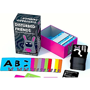 Disturbed Friends Party Game - Find Out Who Your Friends are! Hilarious Card Game for Adults, Friends, Family, College Students, Fun Parties and Board Games Night with Your Group