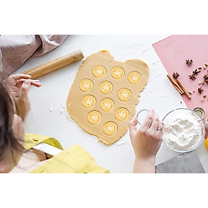 Cookie Stamp Harvest Holiday Food Stamper - Pumpkin and Harvest Leaf Design - Desserts Food or Ink Stampers - 2 Piece Set