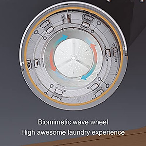 Portable Washing Machine, 6L 30W Portable Washer Small Washer with Drain Bucket Small Items, Ideal Choice for Camping, RV, Travel, Small Spaces, Lightweight and Easy to Carry