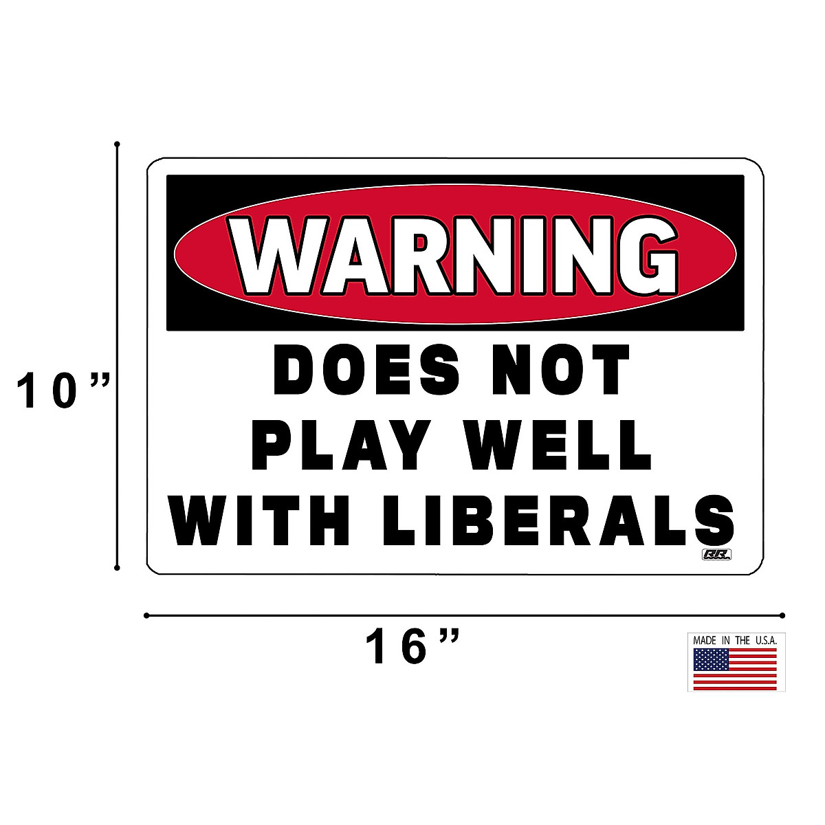 Rogue River Tactical Warning Does Not Play Well with Liberals Gun Cleaning Mat Bench Pad Gift for Gun Owner Conservative or Republican Gift