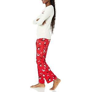 Amazon Essentials Disney | Marvel | Star Wars Women's Flannel Pajama Sleep Sets, Nightmare Valentine - Womens, XX-Large