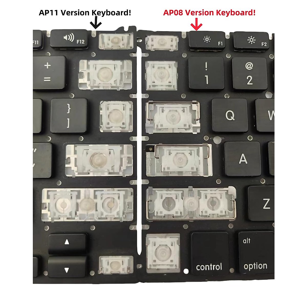 Replacement AP11 Versions US Keyboard Keycaps Keys,Full Set of US Replacement Keycaps QWERTY for MacBook Pro 13" / 15" A1425 A1502 A1398 2012-2015 Year for MacBook Air 13" A1369/A1466 2011-2017 Year