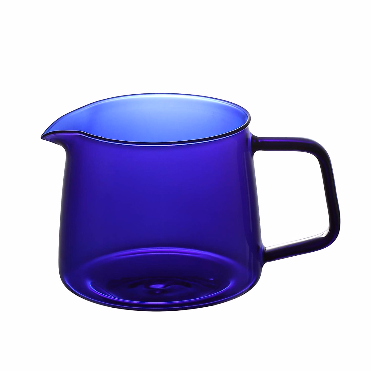 Glass Coffee Serving Pitcher Mugs with Spout Handle, Milk Creamer Mixing Cereal Oatmeal Microwave Safe Kitchen Accessories Liquid Cups for Breakfast Coffee Ice Cream Snacks Salad - 550ml