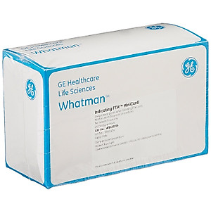 GE Whatman FTA WB120355 Mini Card with 2 x 125µL Sample Areas for DNA (Pack of 25)