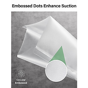 Kootek 11" x 150' Vacuum Sealer Bags Roll for Food with Cutter Dispenser, Commercial Grade Vacuum Seal Bags, BPA Free, Customized Size Food Bags for Storage, Meal Prep and Sous Vide