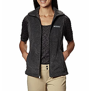Columbia Women's Benton Springs Vest, Charcoal Heather, XX-Large