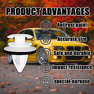 Gistilli 50Pcs 9mm Door Trim Panel Retainer Clips with Seal Ring #51411973500 Compatible with BMW 320i 325Ci 325i 325xi 328Ci 328i 525i 530i E36 E34 E38 E39 E46