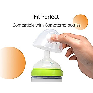 Baby Bottle Replacement Cap Lid for Comotomo 5 Ounce and 8 Ounce Silicone Bottle, 2 Count