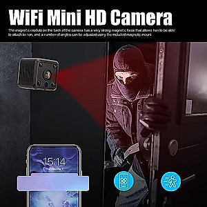 Yoidesu 1080P Security Camera Wireless Outdoor Indoor with Magnetic Mount, WiFi Battery Powered Camera for Home Security, Night Vision AI Motion Detection