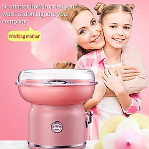 SZDYQ Candyfloss Machines, Coten Candy Machine, Compact, Light and Stylish, for Sugar or Hard Candy, Cotton Candy Machine for Children's Birthdays and Parties (Color : Green)