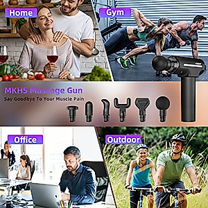 Massage Gun Upgrade Percussion Muscle Massage Gun, Sharper Image Massage Gun Handheld Deep Tissue Massager for Muscle Relax & Pain Relief with 30 Speeds, Christmas Gifts for Men