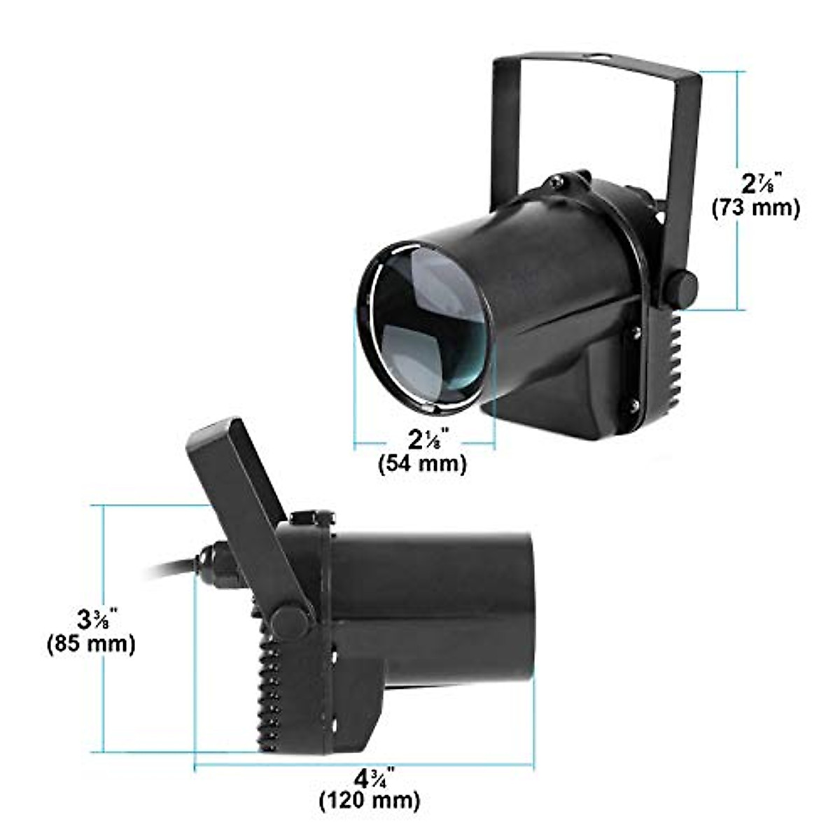 White LED Beam Pinspot Light DJ Mirror Ball Lighting for KTV Bar Club Party Disco