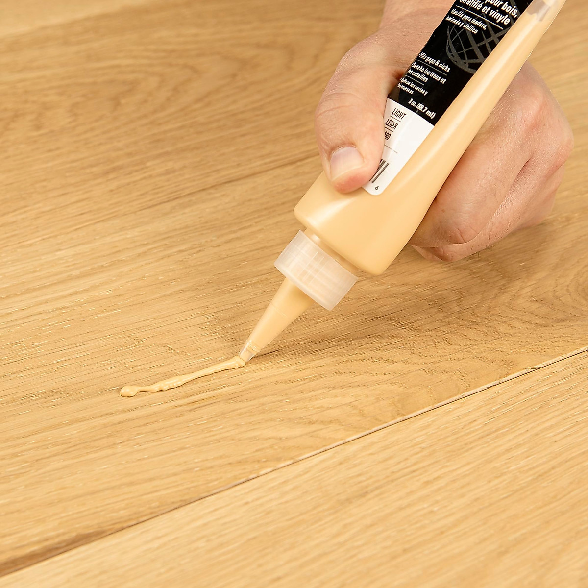 ROBERTS Repair Putty for Wood, Laminate, Vinyl - Light Wood Color (3 oz.)