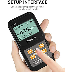 HPDONM Handheld Portable Nuclear Radiation Detector, 2022 New Radiation Dose Alarm Counter, Marble Radioactive Monitor Digital Meter High Sensitivity Accuracy Large Screen