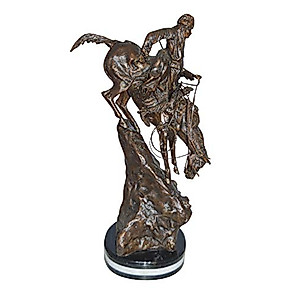 Mountain Man by Remington Bronze Statue - Size: 11" L x 11" W x 30" H.