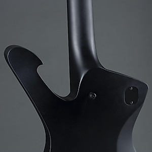 Ibanez ICTB721 Iceman Iron Label 7-String Electric Guitar, Black Flat w/Bag