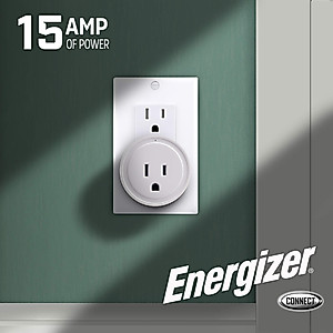 Energizer Connect Smart WiFi Plug, Mobile Connect App Enabled, Voice Controlled, Alexa, Echo, Siri, Hey Google Enabled, No Hub Required, Mini Outlet 15-Watt, 2.4GHz, ETL & FCC Certified