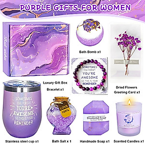 Gifts for Women Mom Wife Girlfriend Sister Her, Happy Birthday Gifts Basket for Women, Relaxing Spa Gift Basket Set, Christmas, Valentine's Day, Mothers Day Gifts for Women Best Friends Coworker Gifts