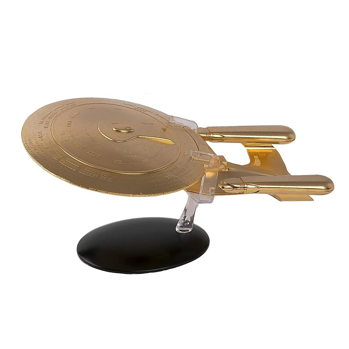 Star Trek The Official Starship Collection | Gold Plated U.S.S. Enterprise NCC-1701-D Special Edition by Eaglemoss Hero Collector