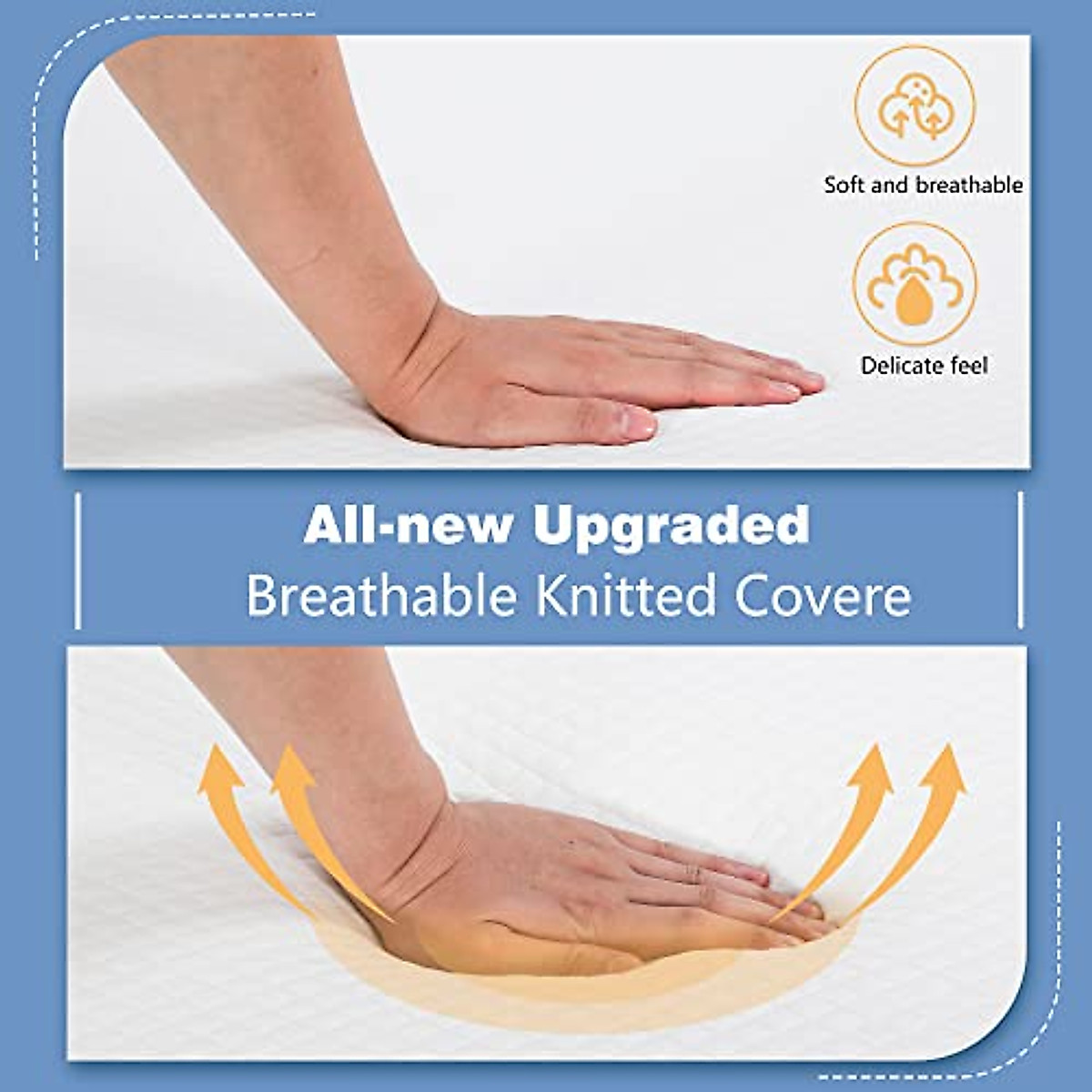 Vnewone Gel Memory Foam Mattress, Medium Firm Mattresses for Cool Sleep & Pressure Relief,CertiPUR-US Certified/Pressure Relieving/Bed-in-a-Box