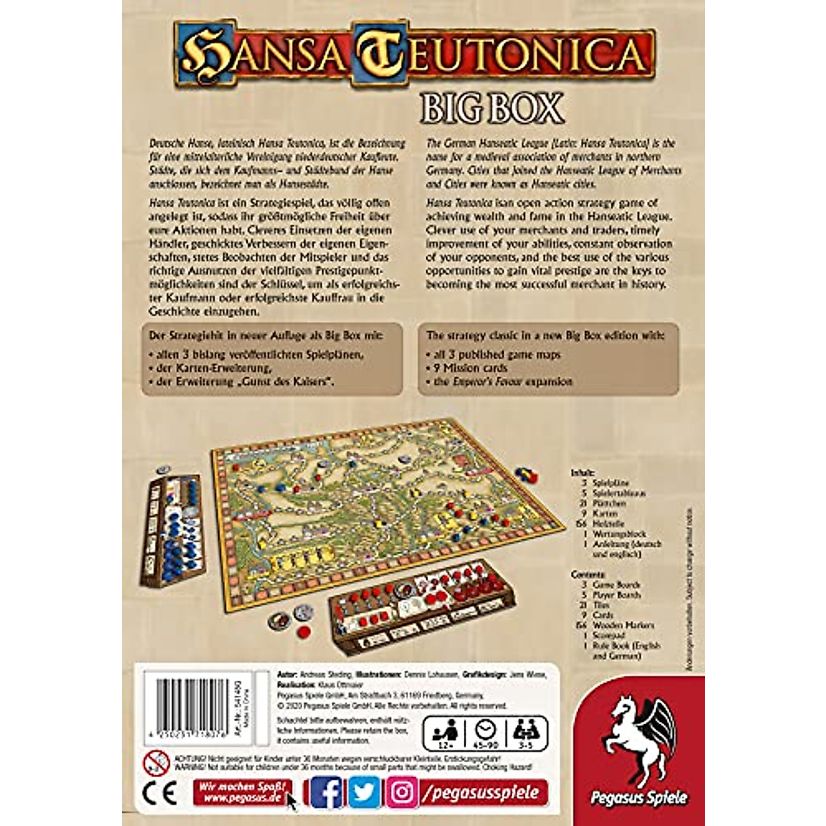 Pegasus Spiele 55148G - Hansa Teutonica Big Box, Grey