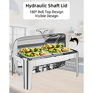 RIEDHOFF RE-TR-1/1 chafing dish, Full size pan, Rectangular with visible lid