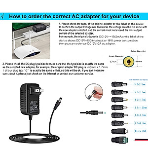 Universal AC Adapter 24V 1A Power Supply AC110V to DC24V Power Driver 5.5x2.1mm with 8 DC Plugs DC24V 100mA 500mA1000mA Charger Transformer 24V AC-DC Adapter