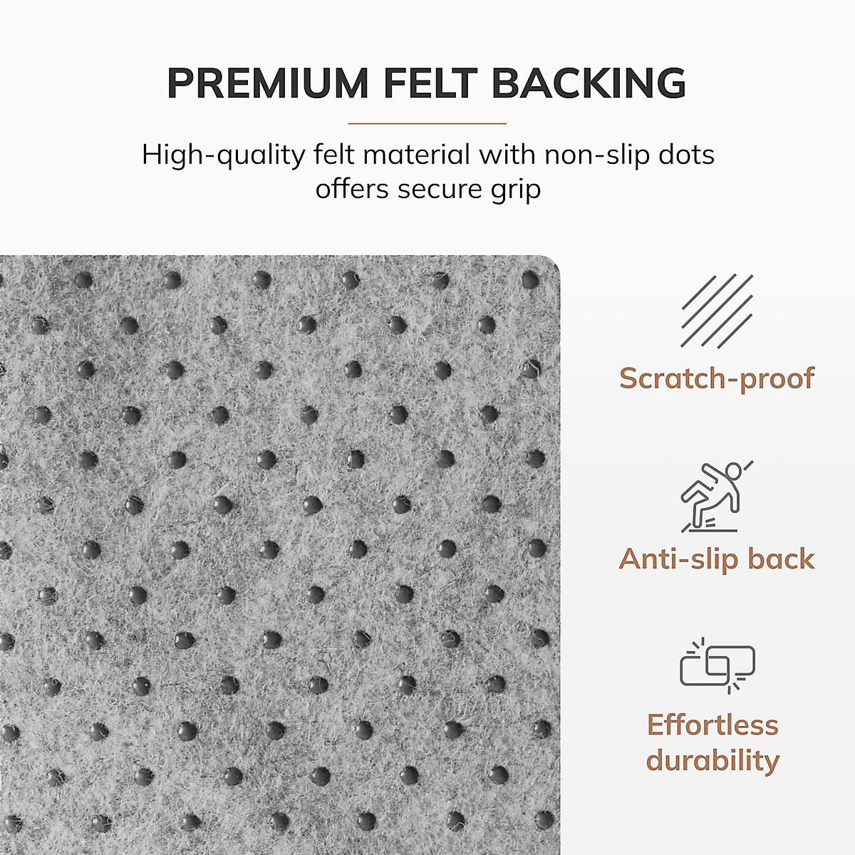 Anji Mountain Deluxe Bamboo Roll-Up Chairmat, 55 x 57-Inch, 8mm Thick, Dark Cherry