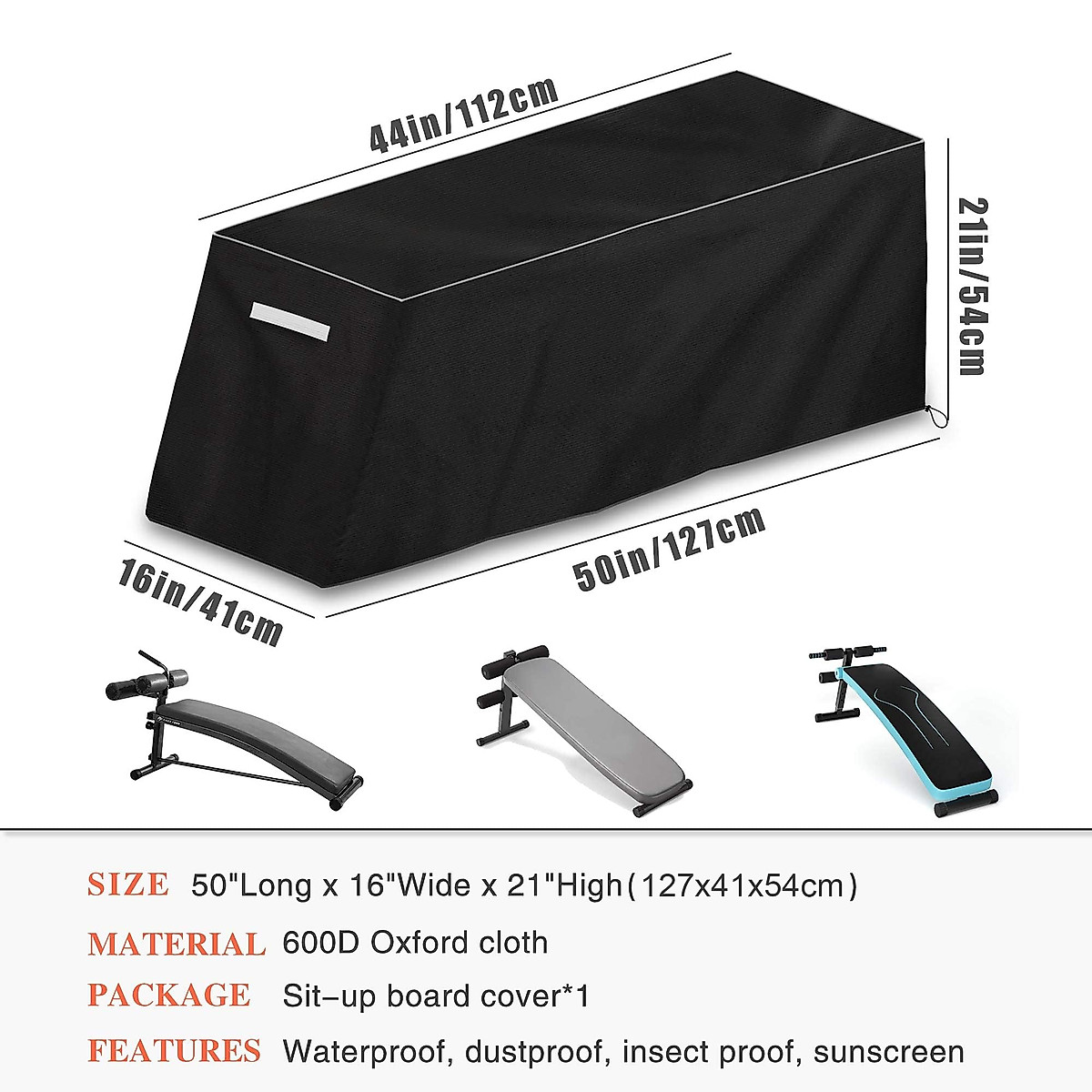 MBOOM Protect Your Fitness Equipment with Our Gym Exercise Equipment Cover,44x50x16x21 inch