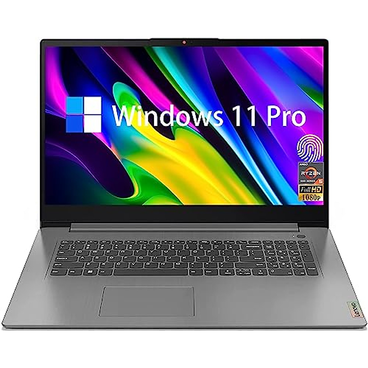 Lenovo IdeaPad 3 Business Laptop, 17.3 Inch FHD Display, AMD Ryzen 5 5625U, 16GB RAM, 1TB SSD, Windows 11 Pro, 10 Number Key, Fingerprint, SD Card Reader, Arctic Grey, PCM