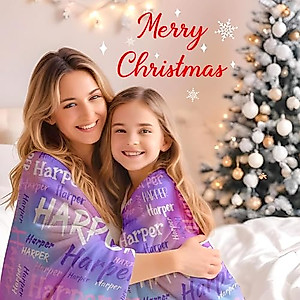 Personalized Blanket for Kids, Custom Name Blanket for Kids, Babies & Adults, Custom Baby Blanket, Unique Baby Gifts for Birthday Christmas Memorial Day
