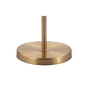 JONATHAN Y JYL9005B Jemma 60" Crystal/Metal LED Floor Lamp, Contemporary, Modern, Transitional, Elegant, Office, Living Room, Family Room, Dining Room, Bedroom, Hallway, Foyer, Brass Gold/Clear