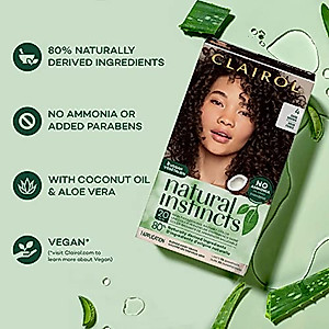 Clairol Natural Instincts Demi-Permanent Hair Dye, 5A Medium Cool Brown Hair Color,1 Count(Pack of 3)