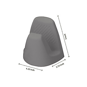 Mrs. Anderson’s Baking Silicone Pot Grabber, Non-Scratch, Non-Skid, Heat Safe, Grey