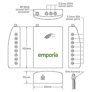 EMPORIA Smart 48 Amp Level 2 EV Charger with Home Energy Management System, Smart Home Energy Monitor with 16 Circuit Level Sensors