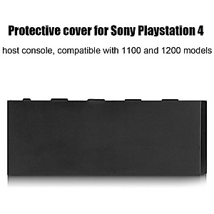 Zer one HDD Hard Driver Shell Case for, Anti-Scratch Front Housing Shell Faceplate Replacement for Sony 4 Console(Black) [Video Game]