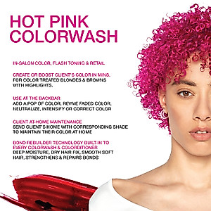 Celeb Luxury Viral Colorwash, Professional Semi-Permanent Hair Color Depositing Shampoo, Hot Pink 8.25 Fl Oz (Pack of 1)