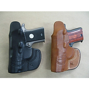 Azula Gun Holsters IWB in The Waist Band Leather Concealed Carry Holster for Raven Arms 25 MP-25 Pistol TAN Left Hand