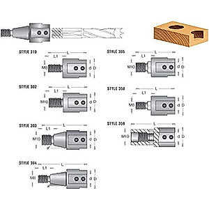 Amana Tool - 305010 R/H Boring Machine Replacement Chuck For 10mm Shank