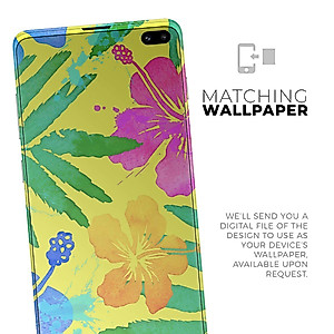 DesignSkinz Tropical Fluorescent v2 Protective Vinyl Decal Wrap Skin Cover Compatible with The Samsung Galaxy S20 (Screen Trim & Back Glass Skin)