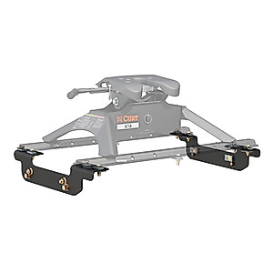 CURT 16411 5th Wheel Installation Brackets, Select Chevrolet Silverado, GMC Sierra 2500, 3500 HD, Except Cab & Chassis Black