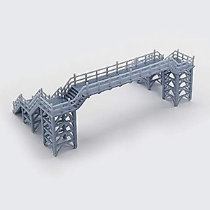 Outland Models Railway Scenery Overhead Footbridge (Without Canopy) 1:160 N Scale