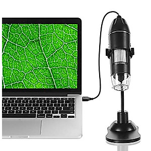 Meichoon Bendable Digital Microscope 1000X Electronic Handheld Portable Mini USB Microscope Magnification Camera with 8 LED HD Lights, NB05
