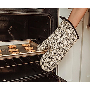 Disney The Nightmare Before Christmas Black and White Kitchen Oven Mitt Glove