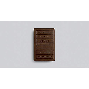 ESV Large Print Personal Size Bible (TruTone, Brown, Engraved Mantel Design)