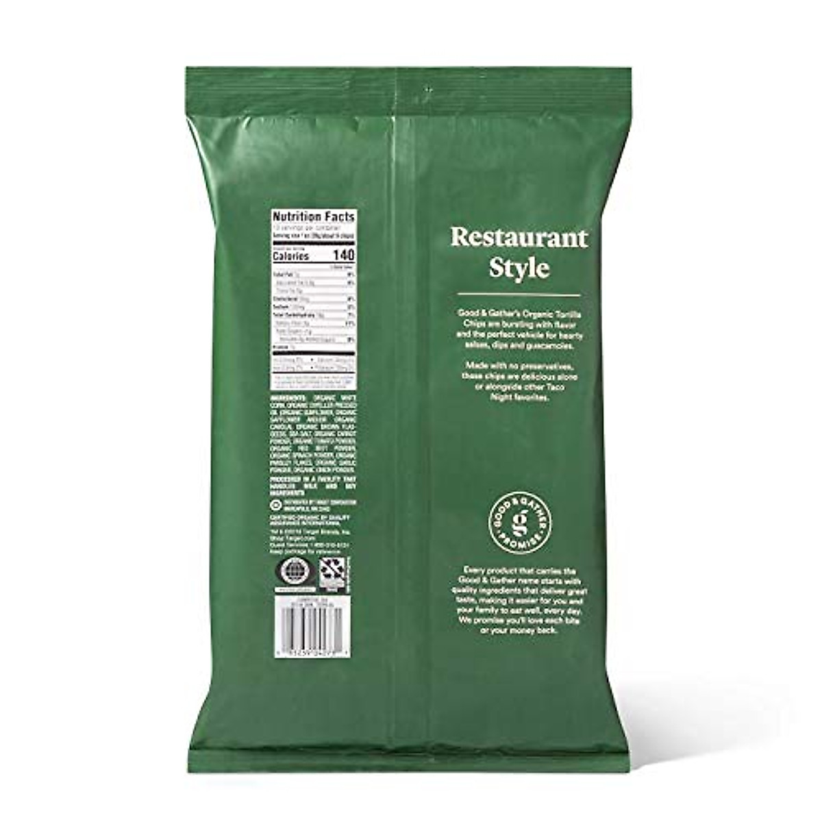 Good & Gather- Organic Veggie Tortilla Chips - 10oz