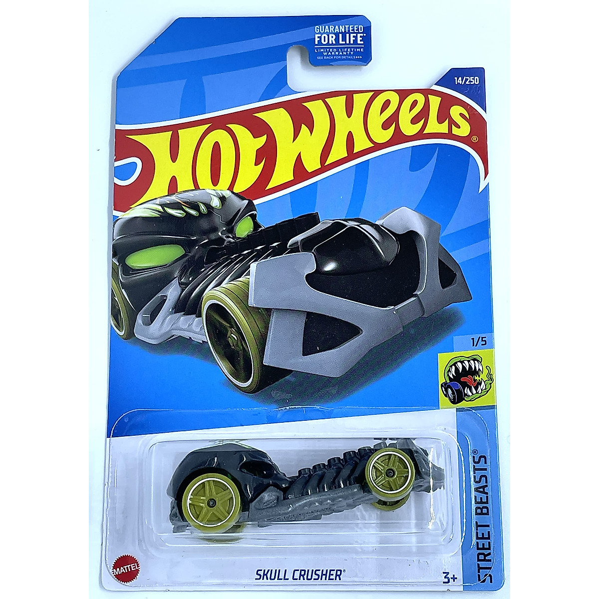 Hot Wheels 2022 - Skull Crusher - #14/250 [Gray] - Street Beasts 1/5