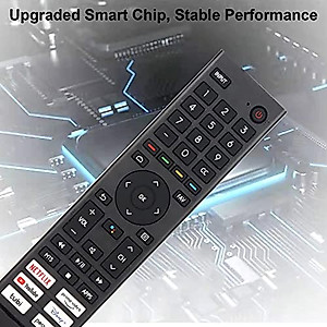 ERF3J80H Universal Replaced Remote Fit for All Hisense 4K UHD Android Smart TV A6G U6G U8G Series 75A6G 70A6G 65A6G 60A6G 55A6G 50A6G 43A6G 55U68G 50U6G 65U6G 75U6G 50U68G 75U68G NO Voice Command