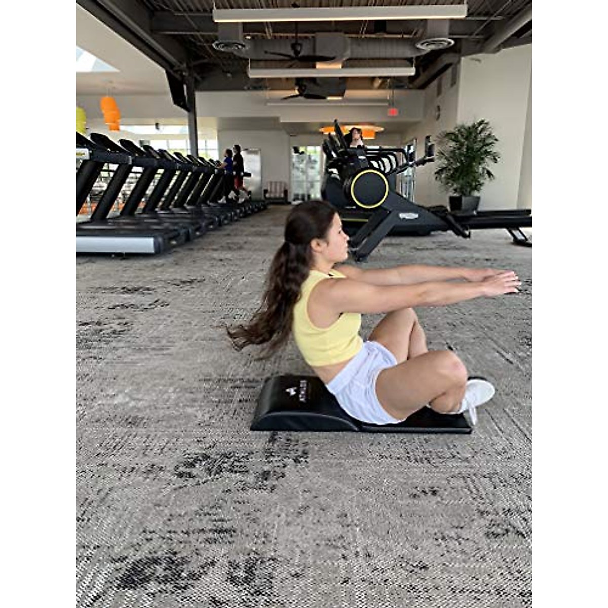 Ab Mat with Tailbone Protector - Ab Mats for Sit Ups - Ab Workout Mat - Full Range of Motion Ab Trainer