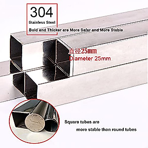 XINLAN Fridge Stand Mobile Base With 4 Locking Pair Wheels And 8 Oversized Strong Feet For Washer Dryer,Washing Machine Pedestal, Refrigerator Stand, Adjustable Square Base, Moving Roller (White)